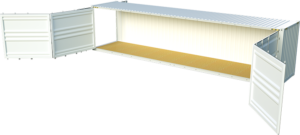 What are the interior dimensions of a 40-foot High Cube - Cubner container?