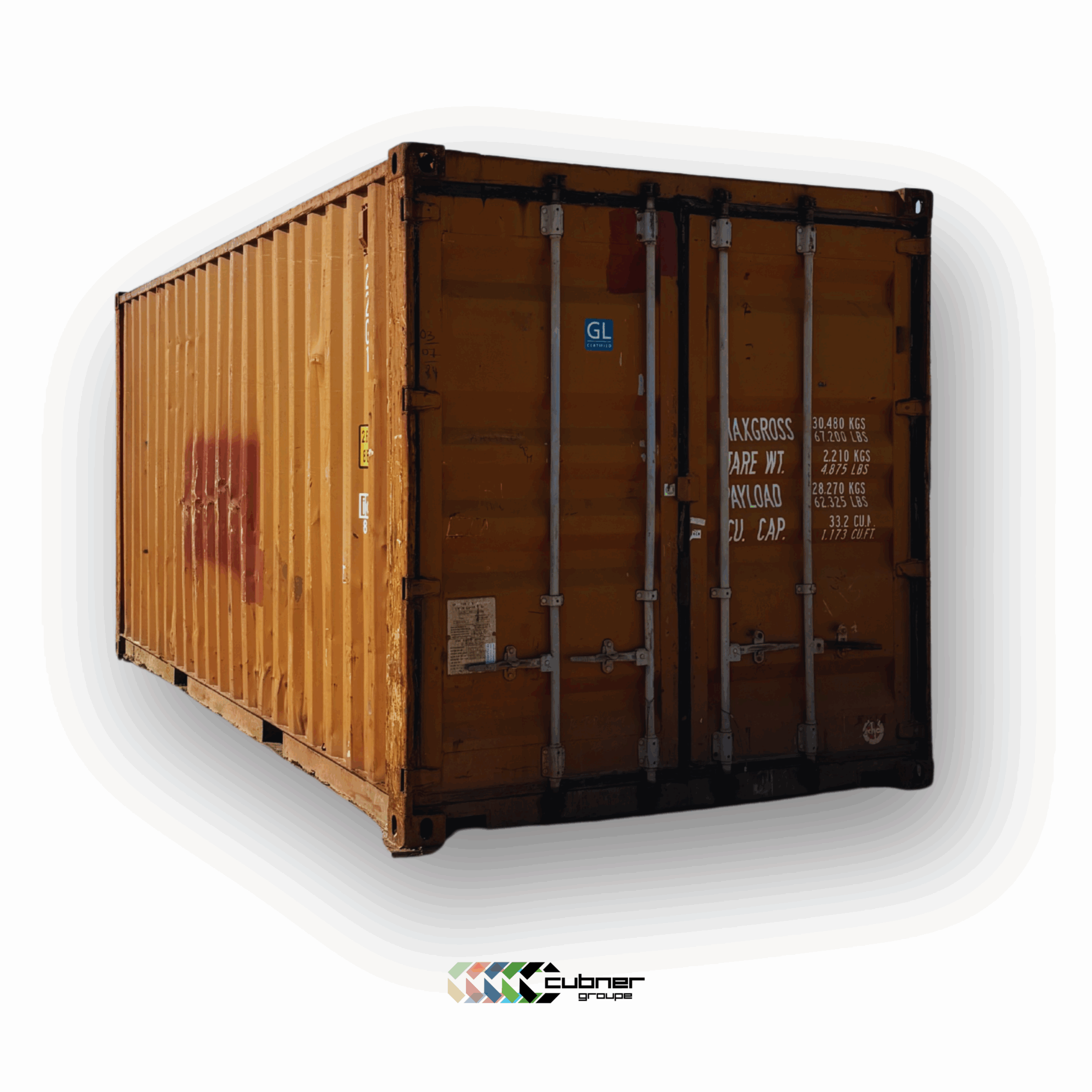 What are the interior dimensions of a 40-foot High Cube - Cubner container?